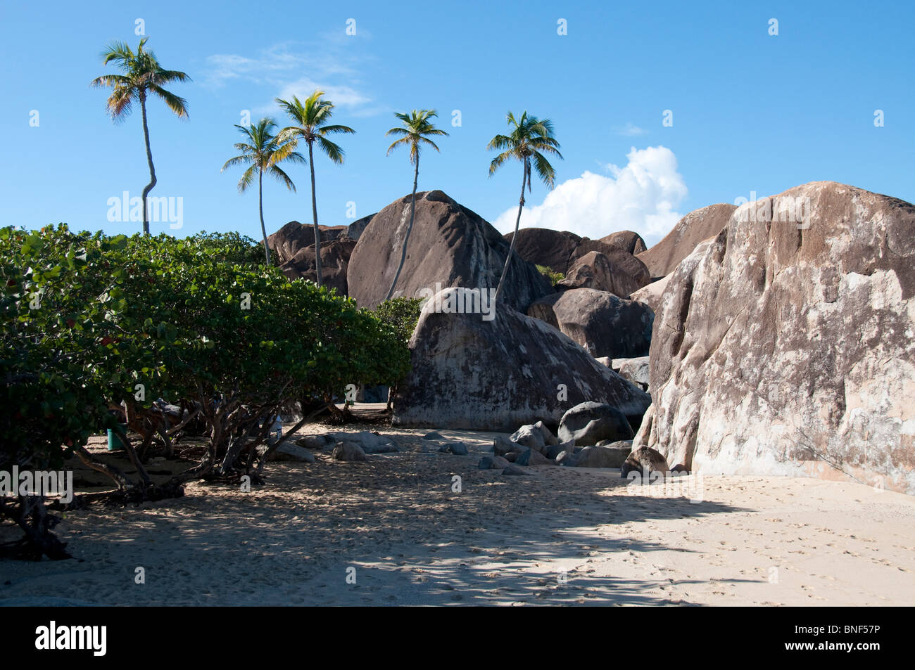 Rocks on the beach, The Baths, Virgin Gorda, British Virgin Islands ...