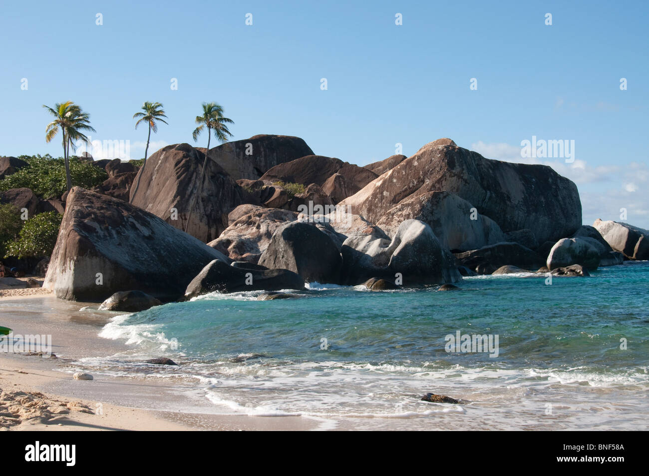 Rocks on the beach, The Baths, Virgin Gorda, British Virgin Islands ...