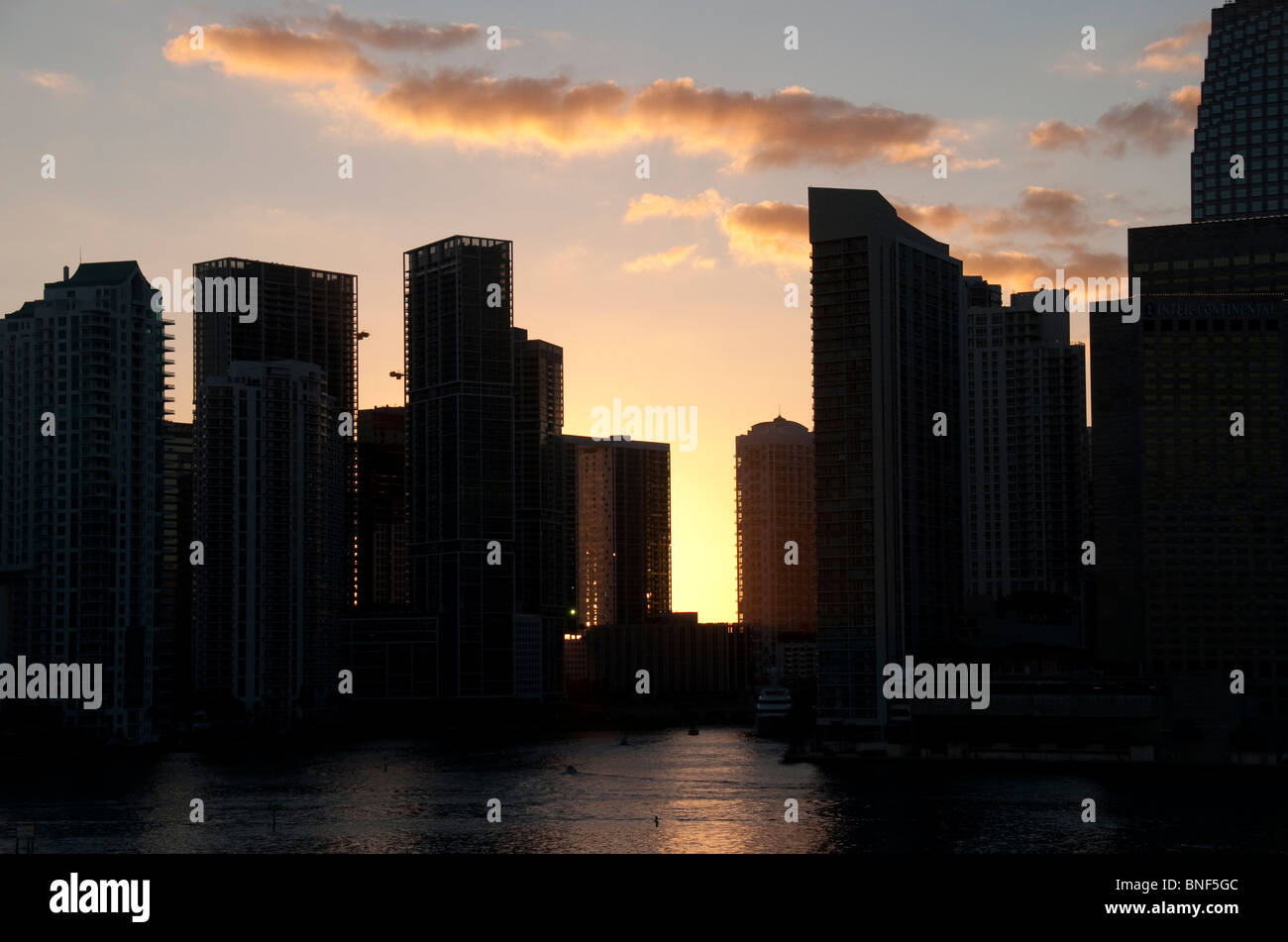Buildings at the waterfront, Miami, Florida, USA Stock Photo - Alamy