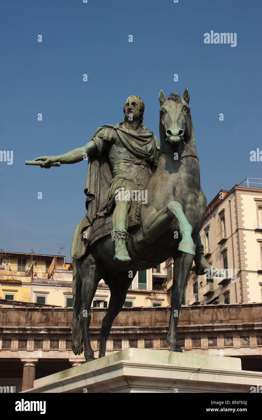 Statue ferdinando piazza plebiscito napoli hi-res stock photography and ...
