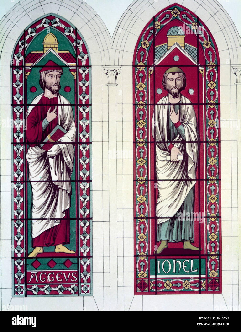 Prophets, The Aggeus And Joel, 13th Century, Stained Glass, STAINED ...