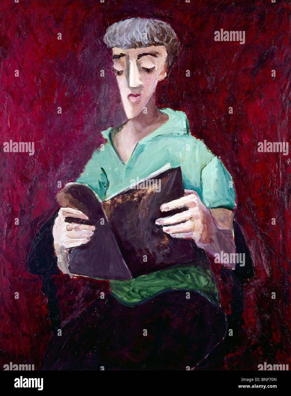 Portrait of Lucille Corcos Levy by Edgar Levy Stock Photo - Alamy