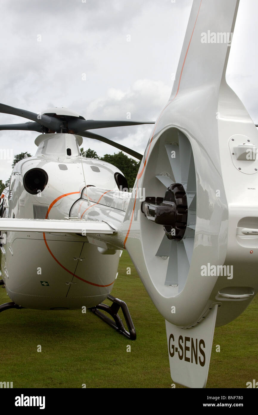 White Eurocopter EC135 P2i Tail Rotor at Cholmondeley Pageant of Power ...