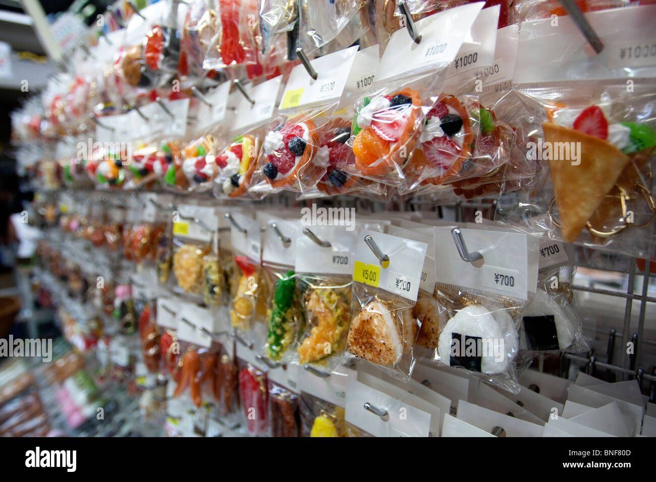 Plastic and wax food samples at a store in Kappabashi Stock Photo - Alamy