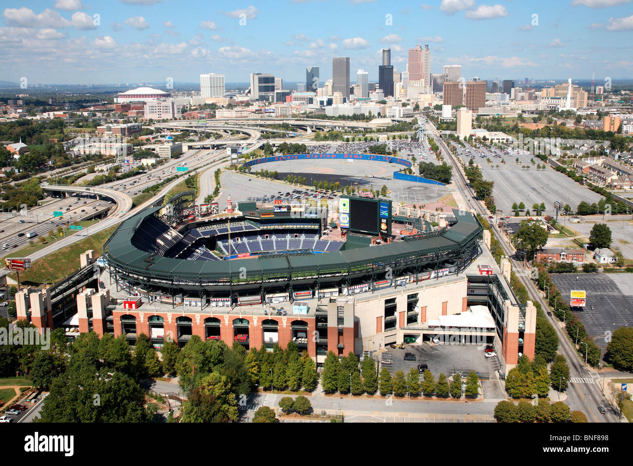 USA, Georgia, Atlanta, Turner Field, elevated view Stock Photo - Alamy