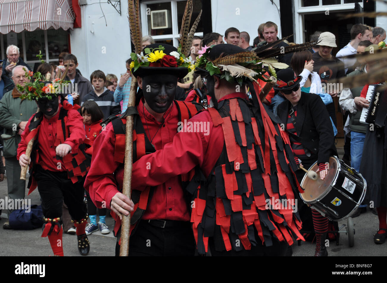 Morris Dancers, Clun Green Man Festival Stock Photo - Alamy