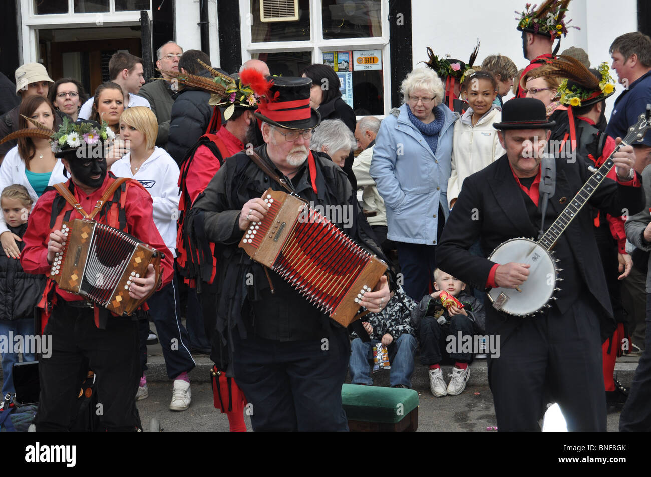 Morris Dancers, Clun Green Man Festival Stock Photo - Alamy