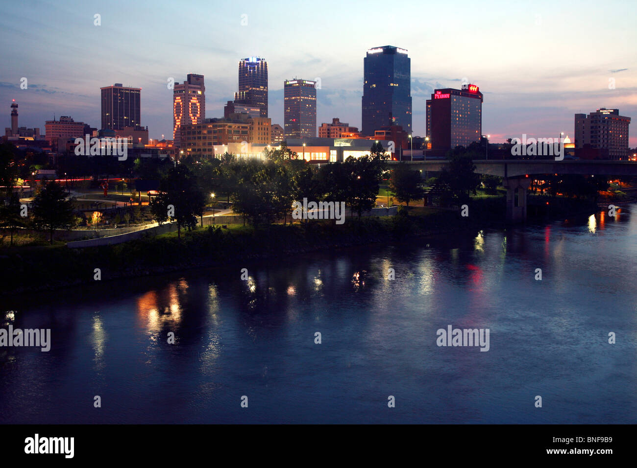 USA, Arkansas, Little Rock, City skyline Stock Photo - Alamy