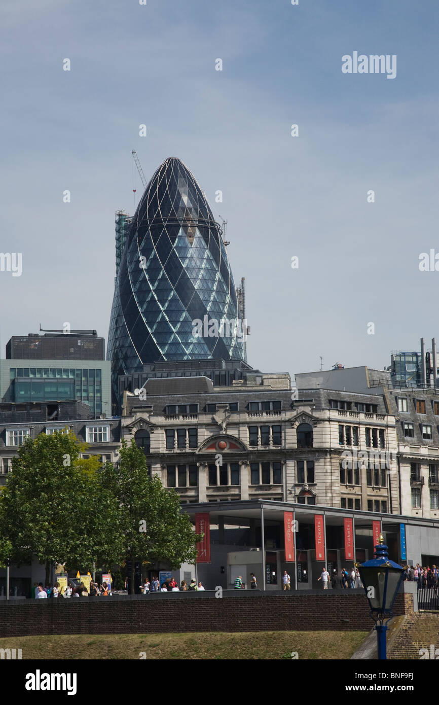 The Gherkin and City of London Stock Photo - Alamy