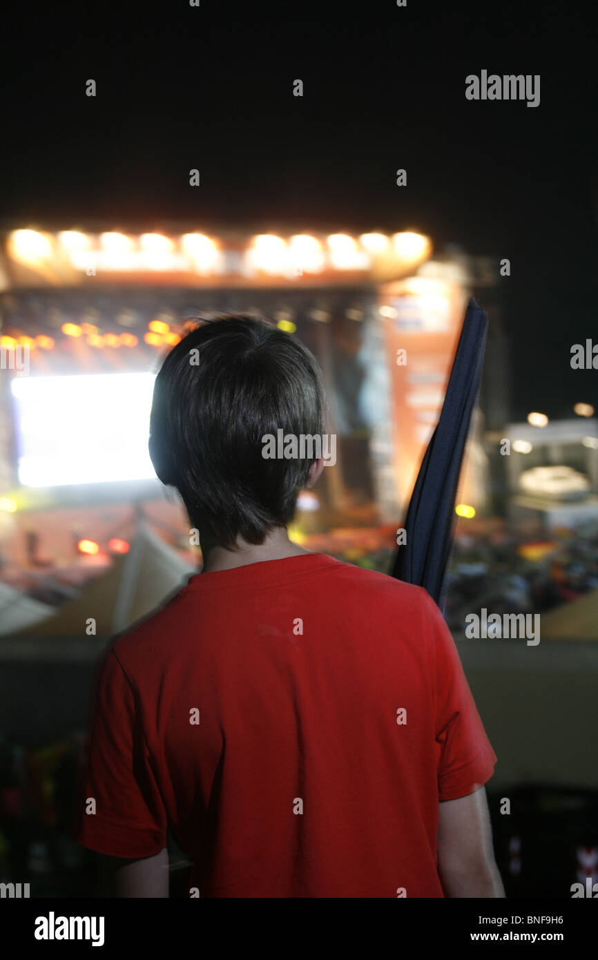 sad german supporter after defeat to spain at world cup fan fest ...