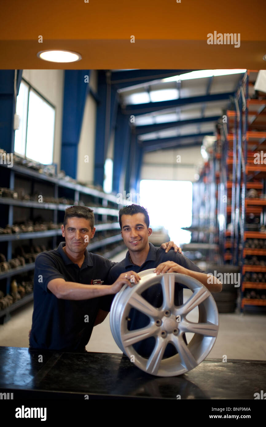 Selling a wheel or rim Stock Photo - Alamy