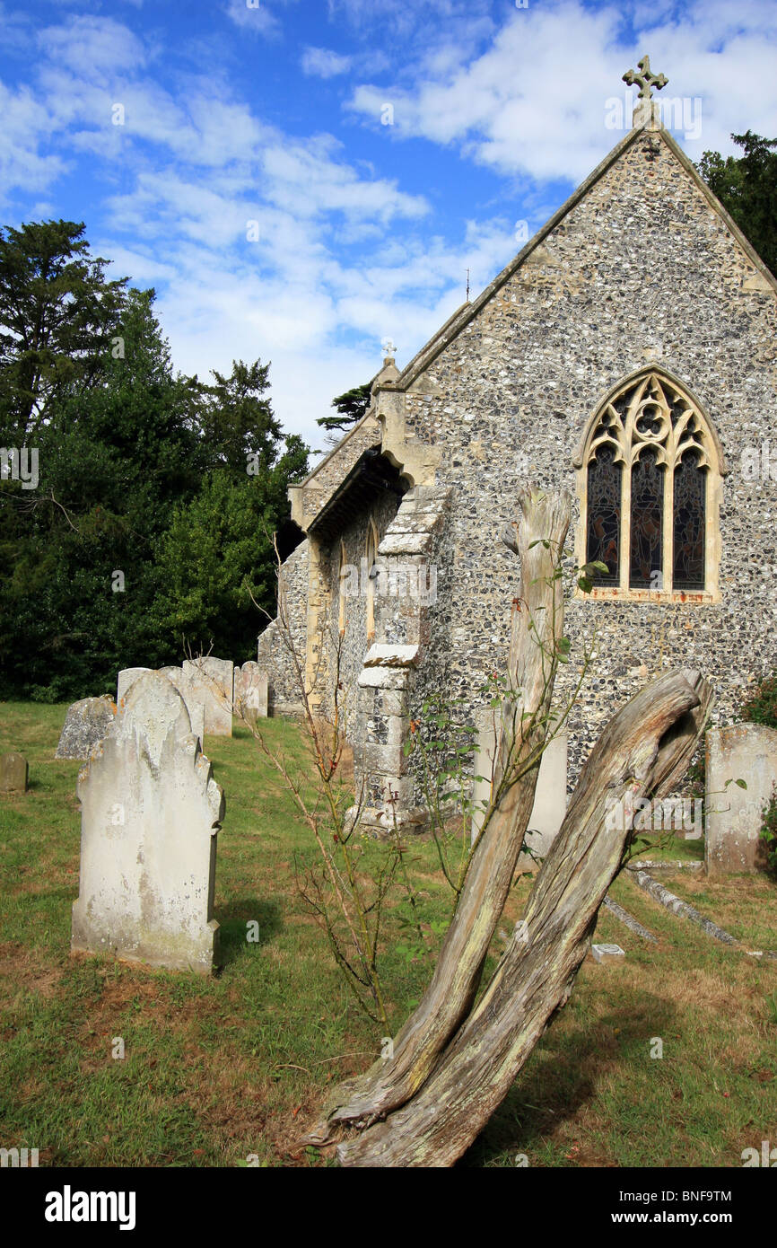 Small English parish church situated in the countryside, England, UK ...