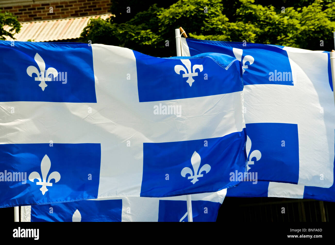 Flags of quebec hi-res stock photography and images - Alamy