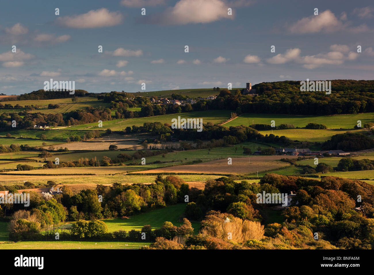 Corfe Castle From West Hill High Resolution Stock Photography and ...