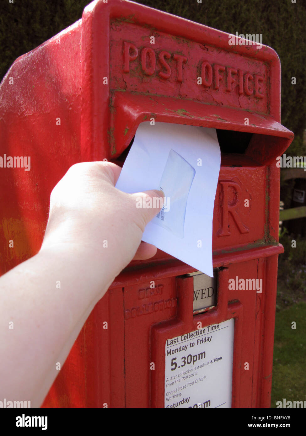 Sending letters mail woman hi-res stock photography and images - Alamy
