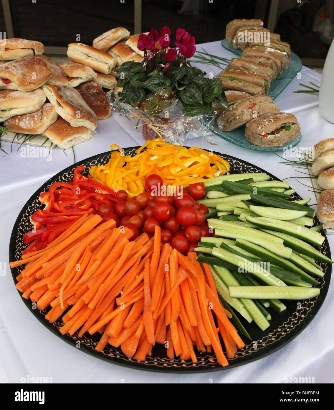 Cut vegetable snacks Stock Photo - Alamy