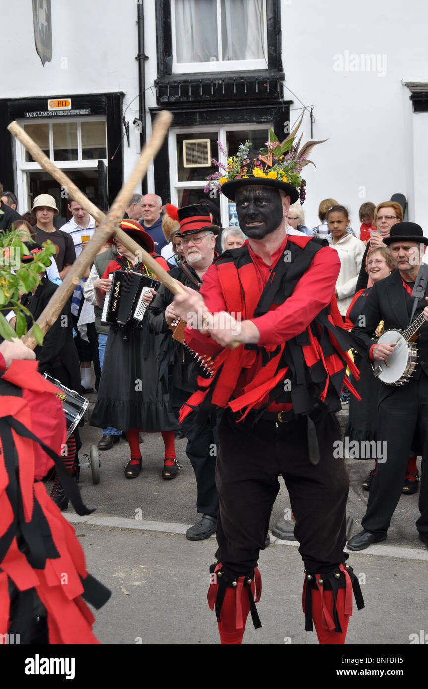 Morris Dancers, Clun Green Man Festival Stock Photo - Alamy