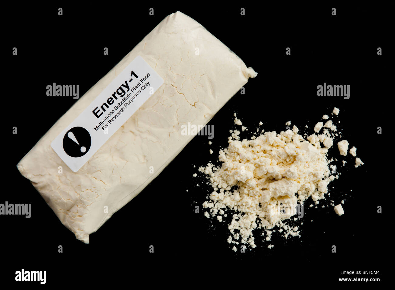 Package containing 200g of Naphyrone (Energy-1/NRG-1), a 'legal ...