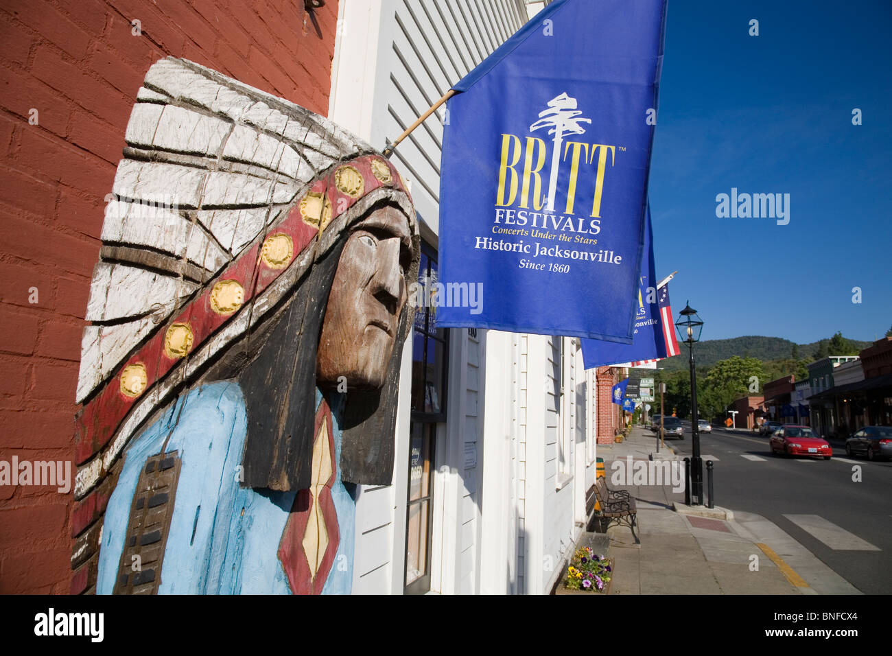 A view of downtown Jacksonville, Oregon Stock Photo - Alamy
