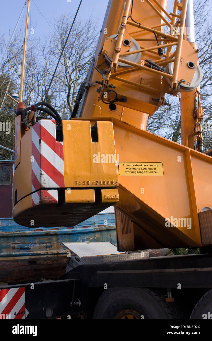 Mobile crane, close-up Stock Photo - Alamy