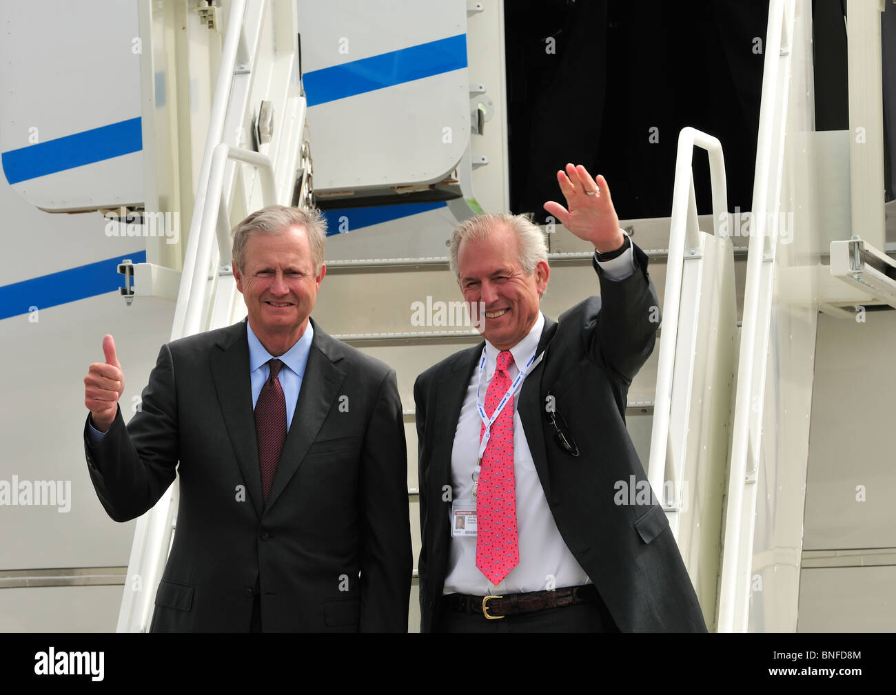 Boeing staff on Dreamliner 787 test flight Stock Photo - Alamy