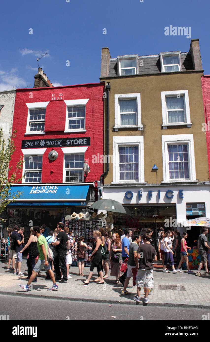 Fashion Shops along Camden High Street London July 2010 Stock Photo - Alamy