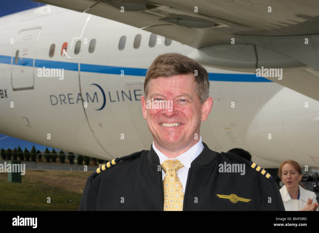 Captain Mike Bryan Boeing test pilot 787 Dreamliner Stock Photo - Alamy