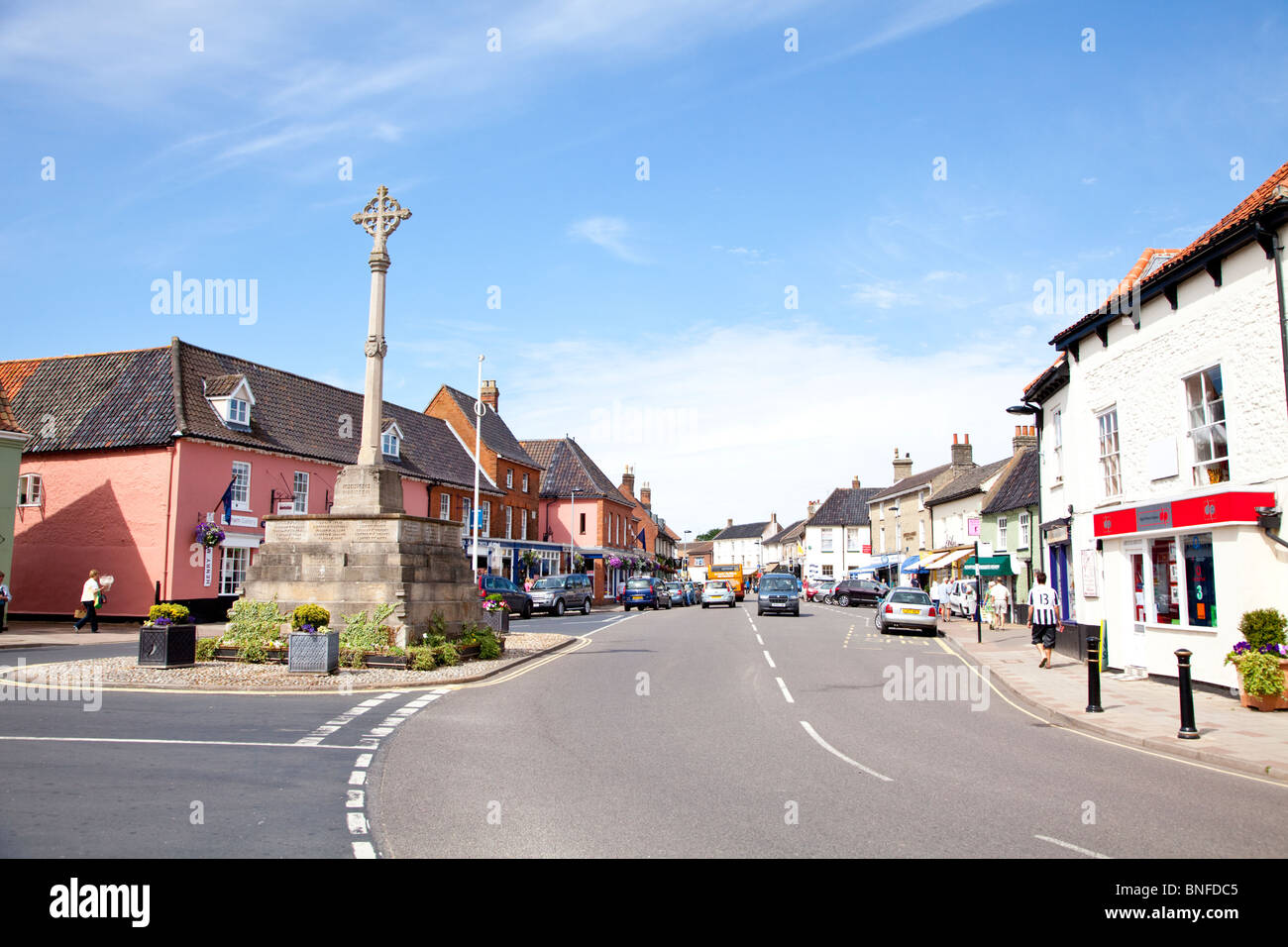 Holt market town Norfolk UK Stock Photo - Alamy