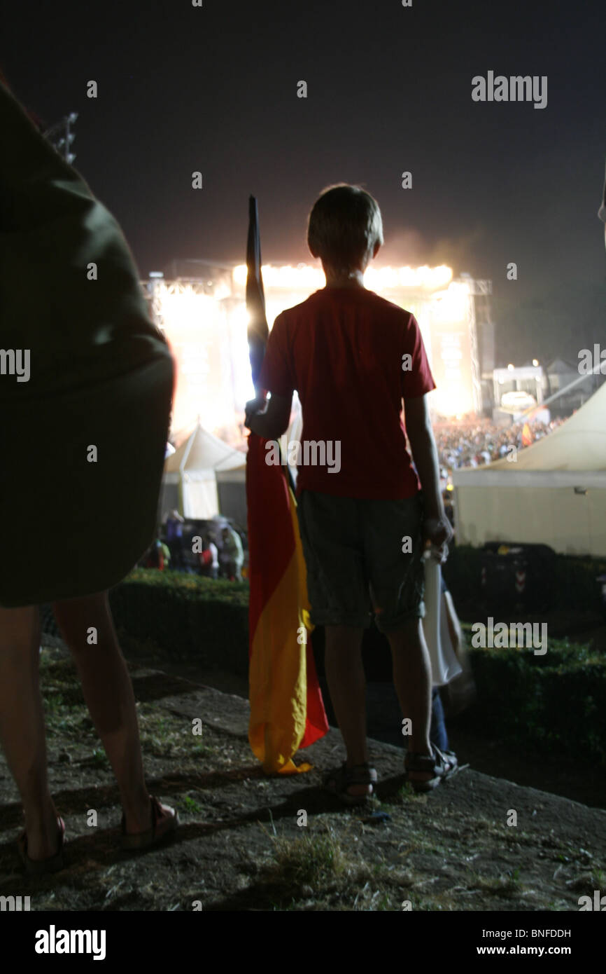 sad german supporter after defeat to spain at world cup fan fest ...