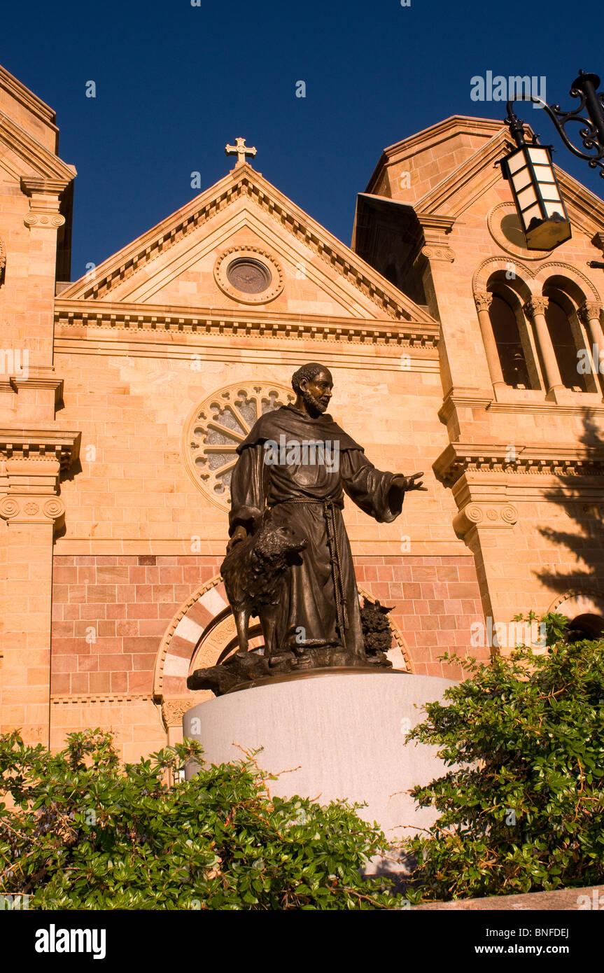 Exterior view of Saint Francis of Assisi church in Town Square Plaza in ...
