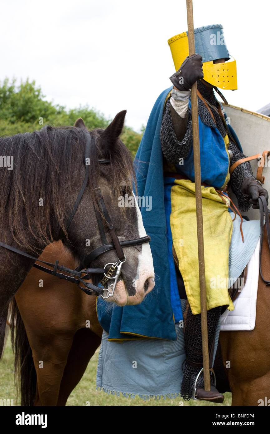 Medieval Knight at a reenactment in Northampton Stock Photo - Alamy