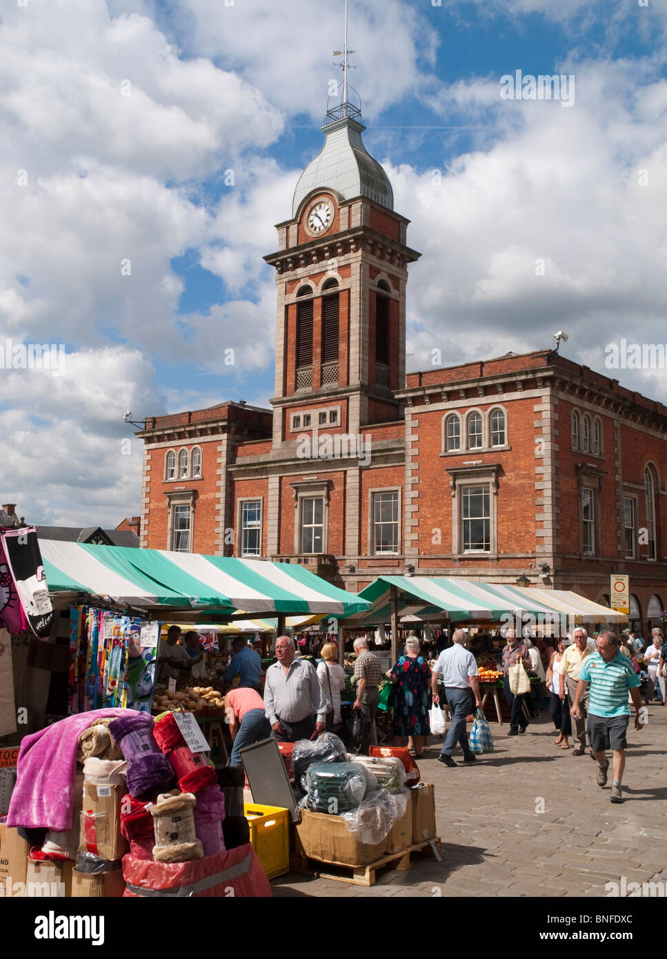 Market Square in Chesterfield, Derbyshire England UK Stock Photo - Alamy