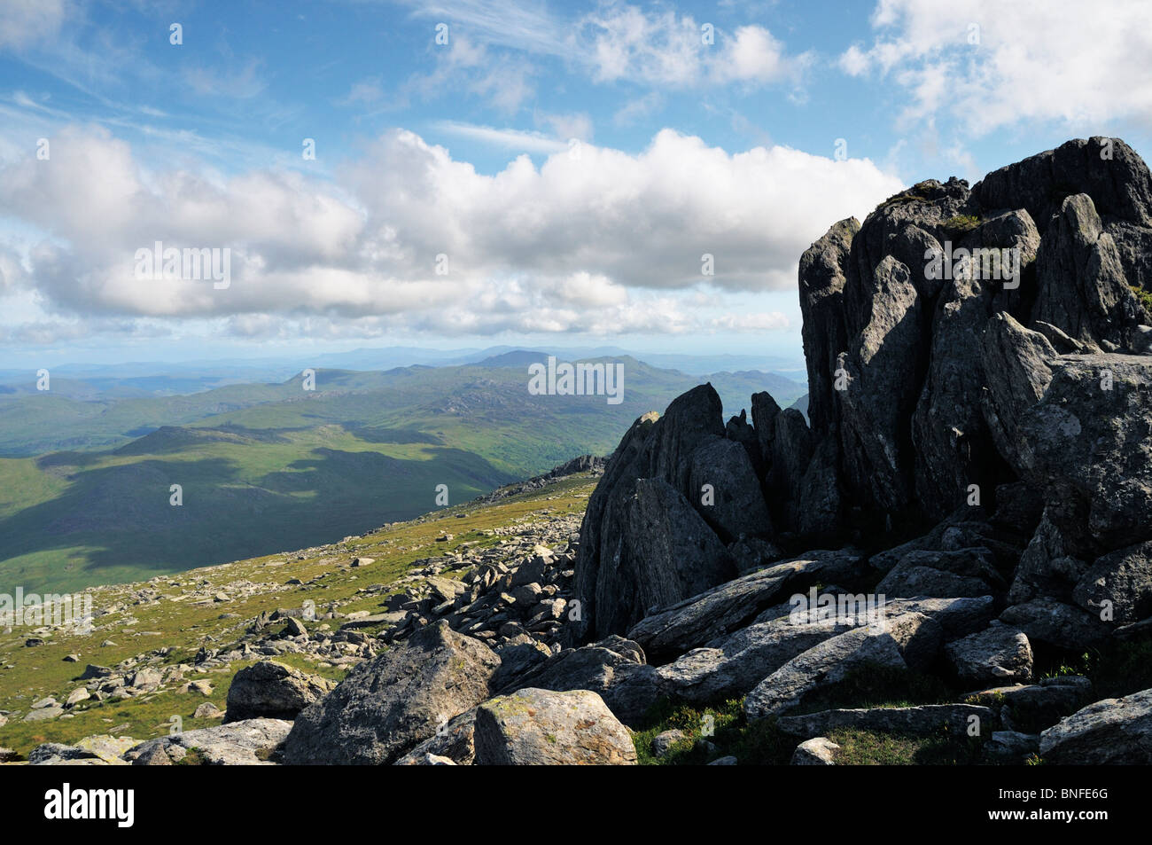 View from near the top of a Mountain In Snowdonia National Park in ...