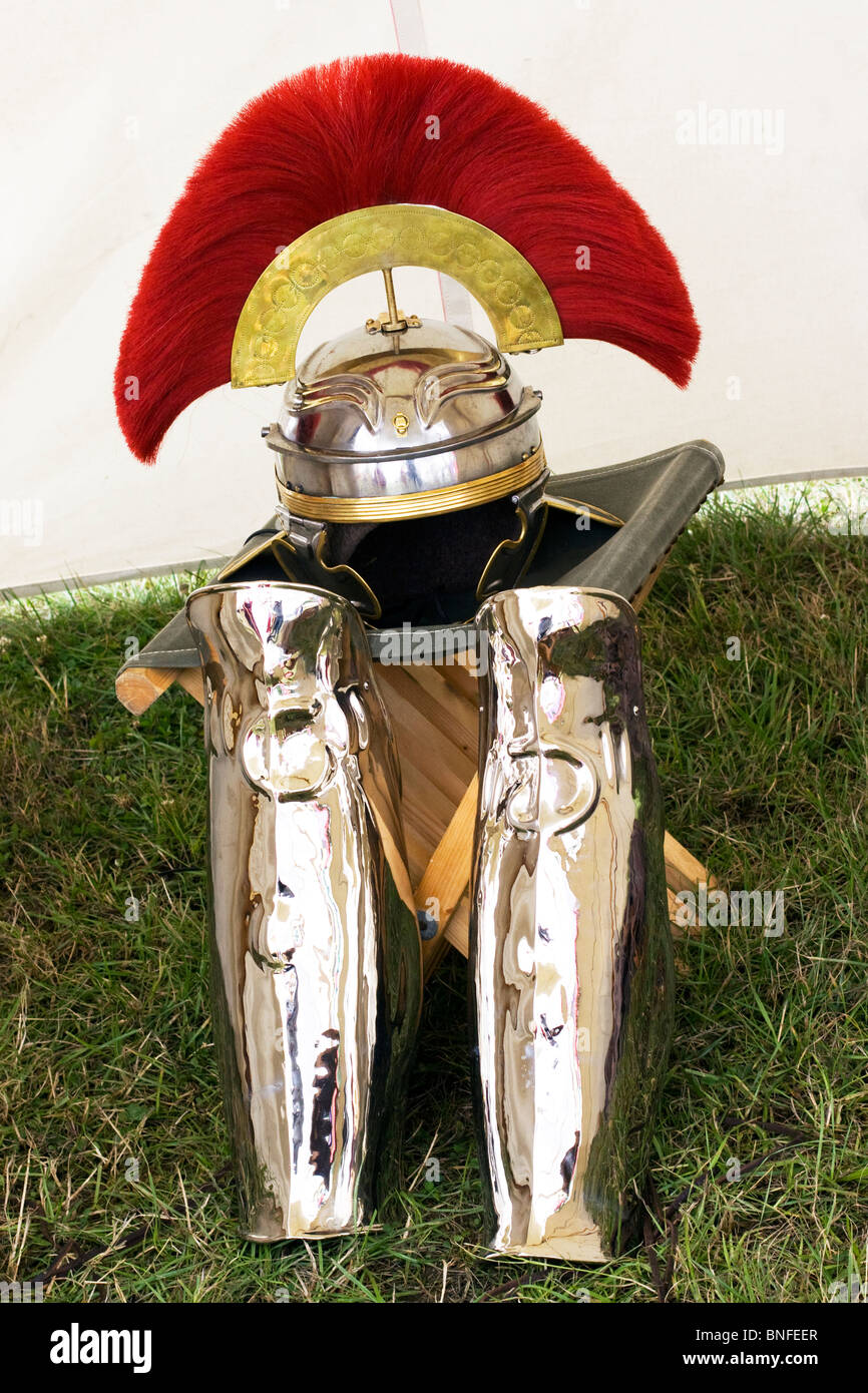 Roman Armour at a Reenactment Festival Stock Photo - Alamy