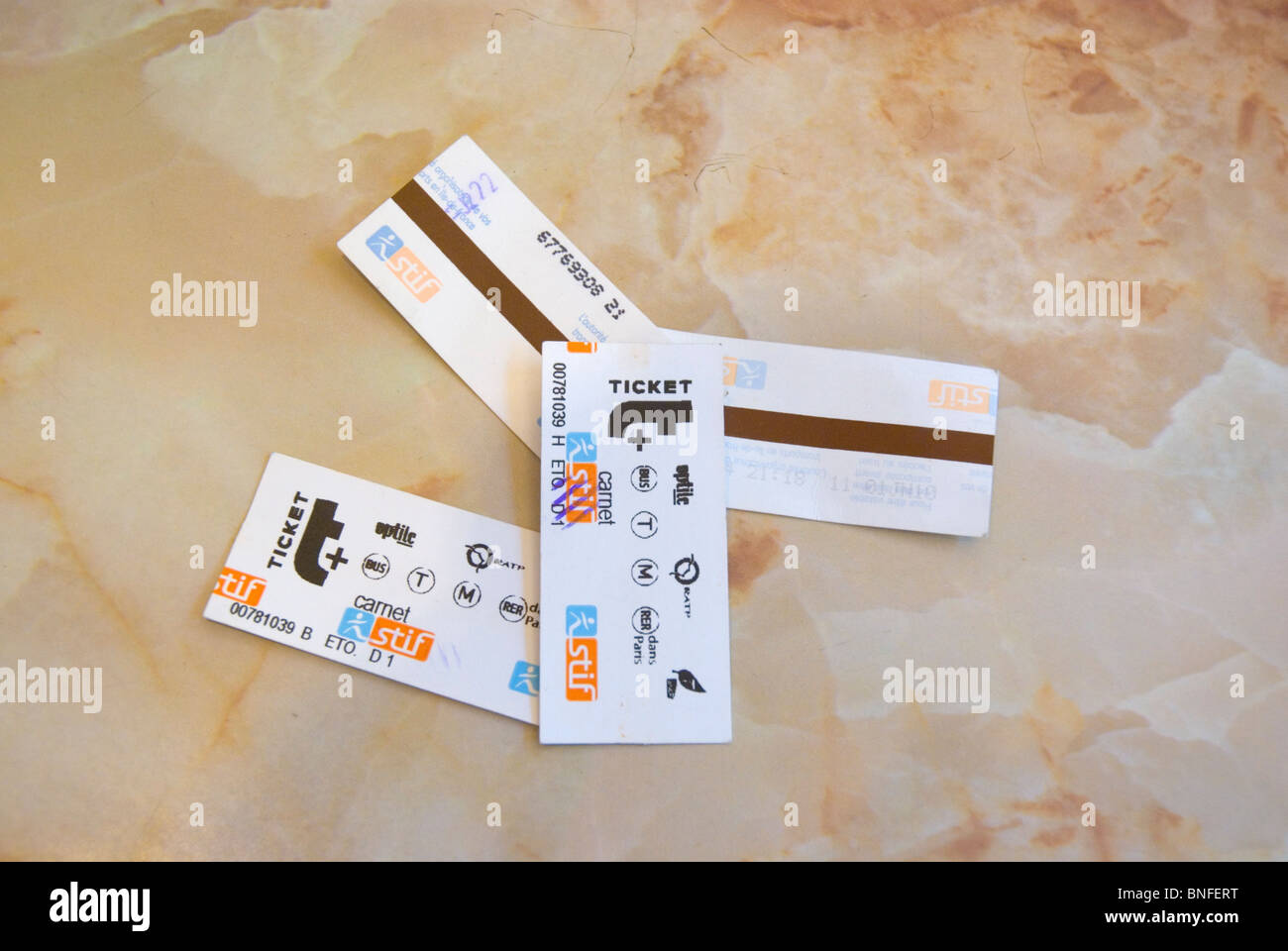 Metro ticket france hi-res stock photography and images - Alamy