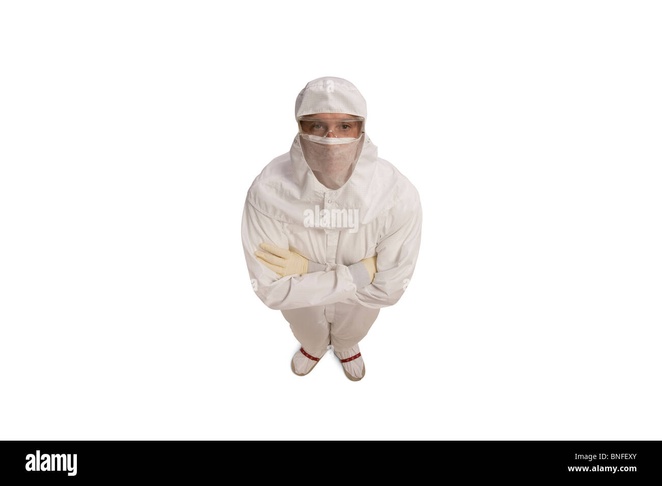 Man in Clean Suit with Arms Crossed Stock Photo - Alamy