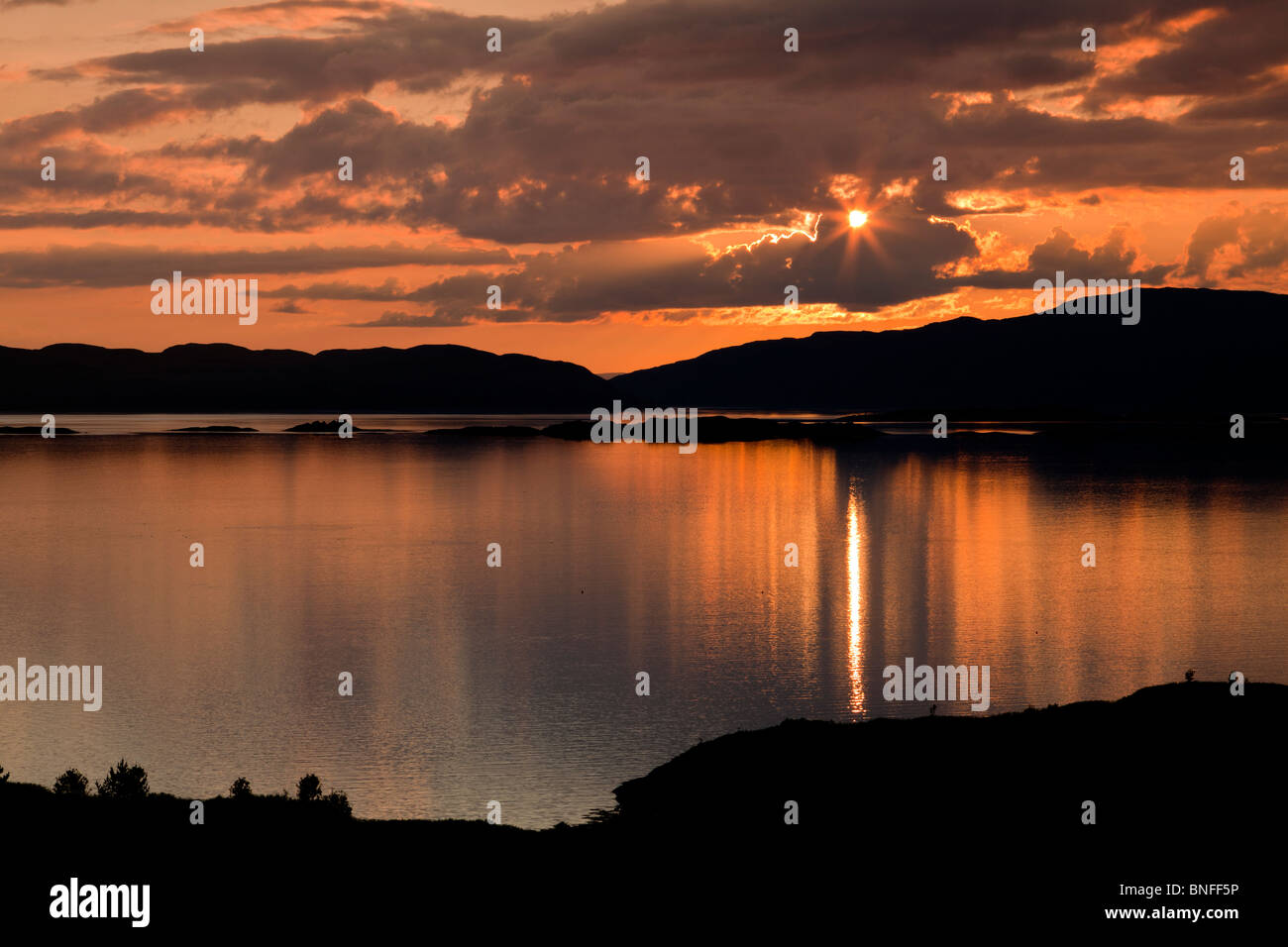 Sunset over Scarba Stock Photo - Alamy