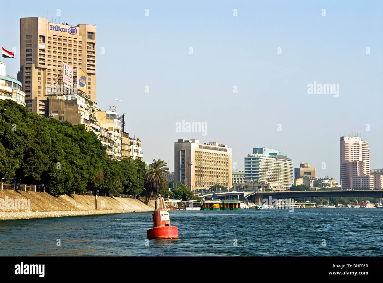 October 6th Bridge, Nile River, Cairo, Egypt, North Africa, Africa ...
