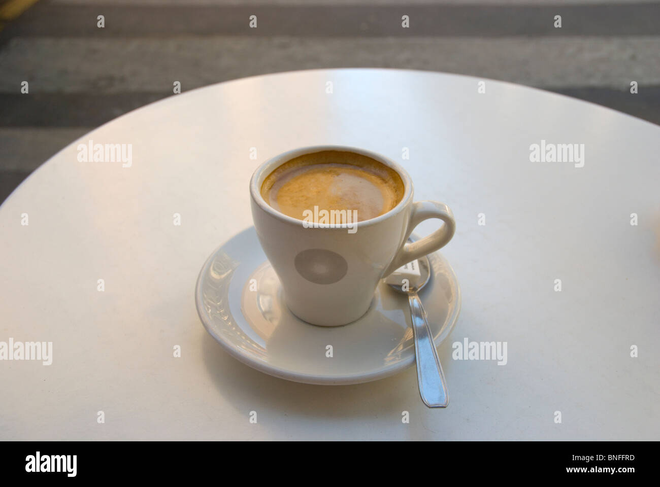Cafe creme coffee with milk Paris France Europe Stock Photo - Alamy