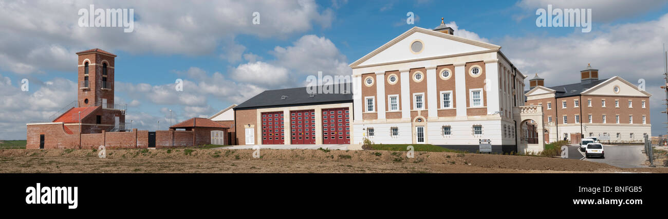 Dorset Fire and Rescue Service, Station and HQ, Poundbury Stock Photo ...