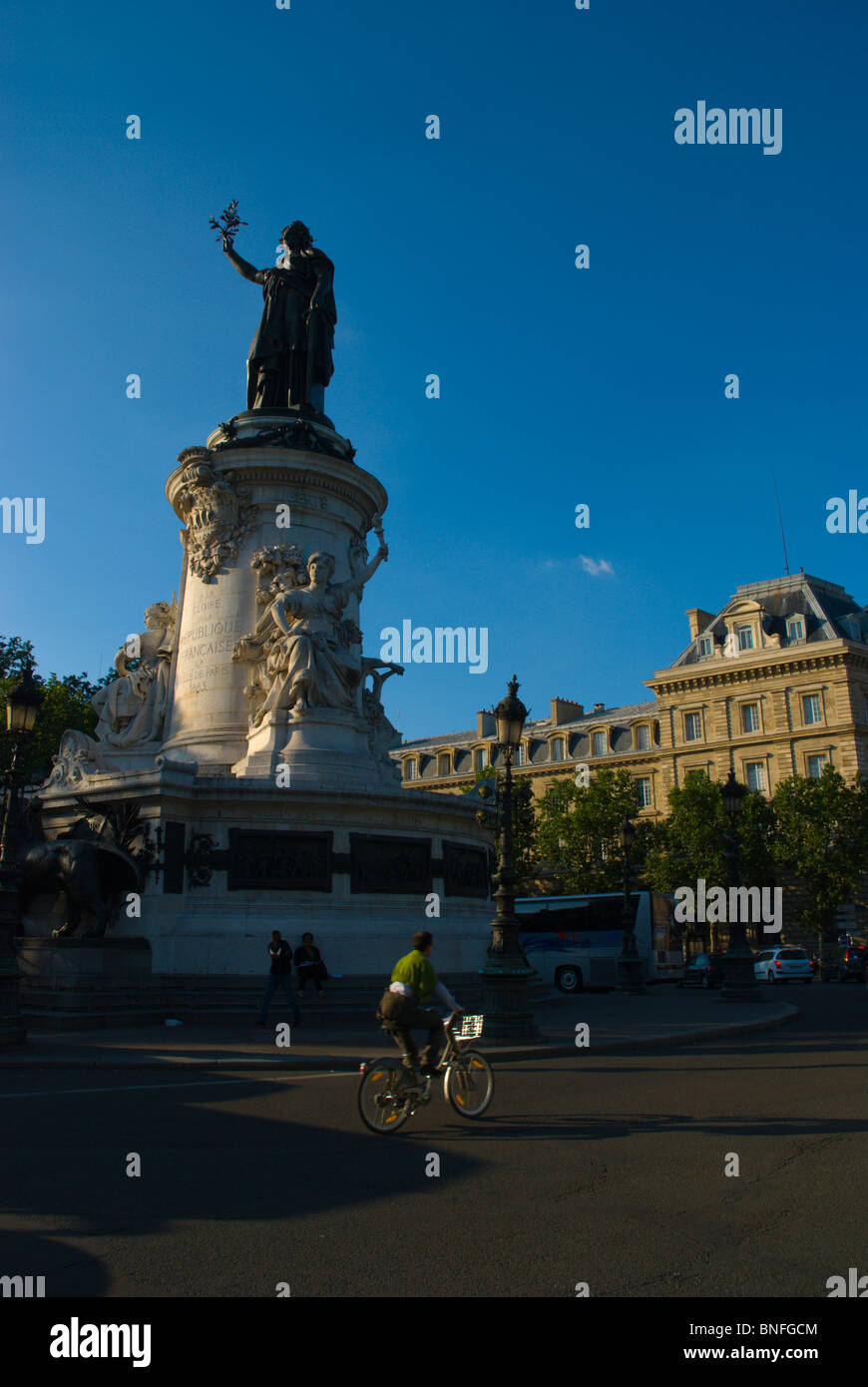 Place de la Republique square Paris France Europe Stock Photo - Alamy