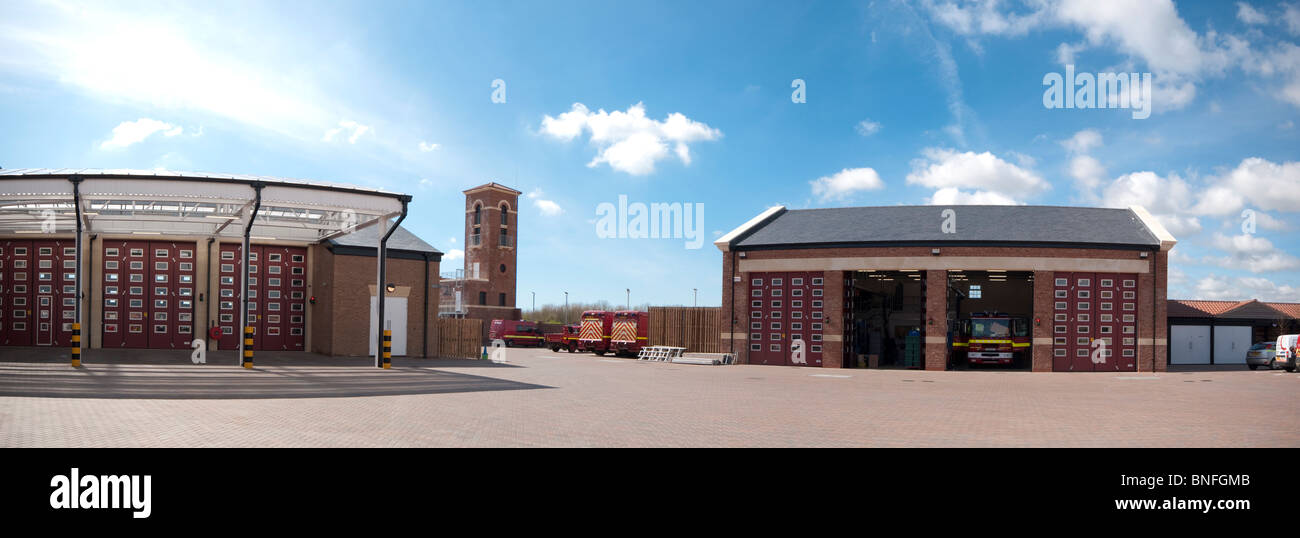 Dorset Fire and Rescue Service, Station and HQ, Poundbury Stock Photo ...
