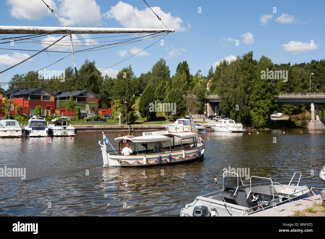 Harbour scene boat in hi-res stock photography and images - Alamy