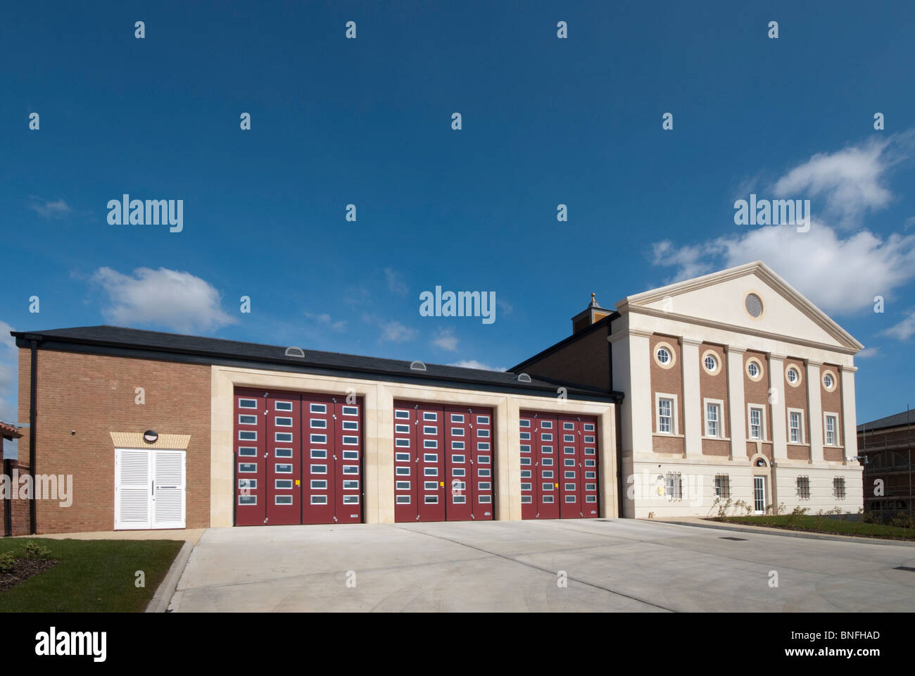 Dorset Fire and Rescue Service, Station and HQ, Poundbury Stock Photo ...