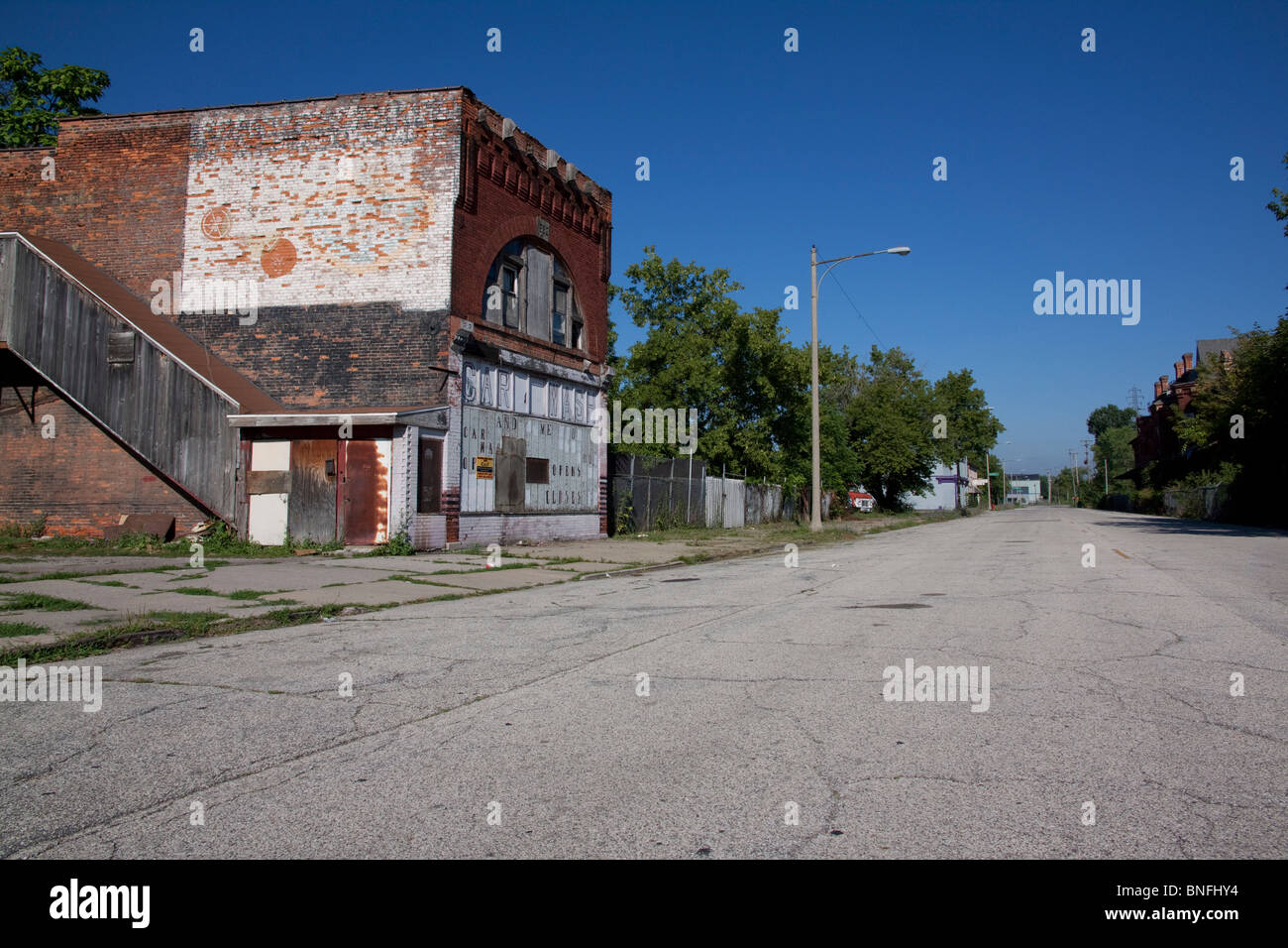 Abandoned buildings Saginaw Michigan USA Stock Photo - Alamy