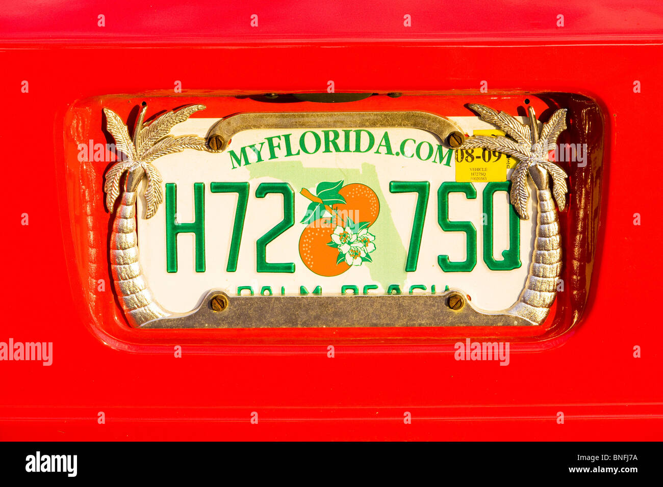 registration number, Florida, USA Stock Photo - Alamy