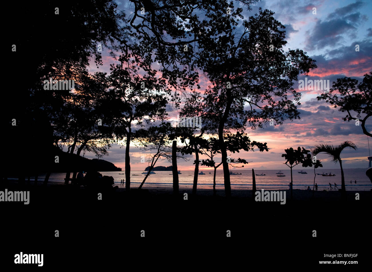 Sunset at Playa Hermosa, Costa Rica Stock Photo - Alamy