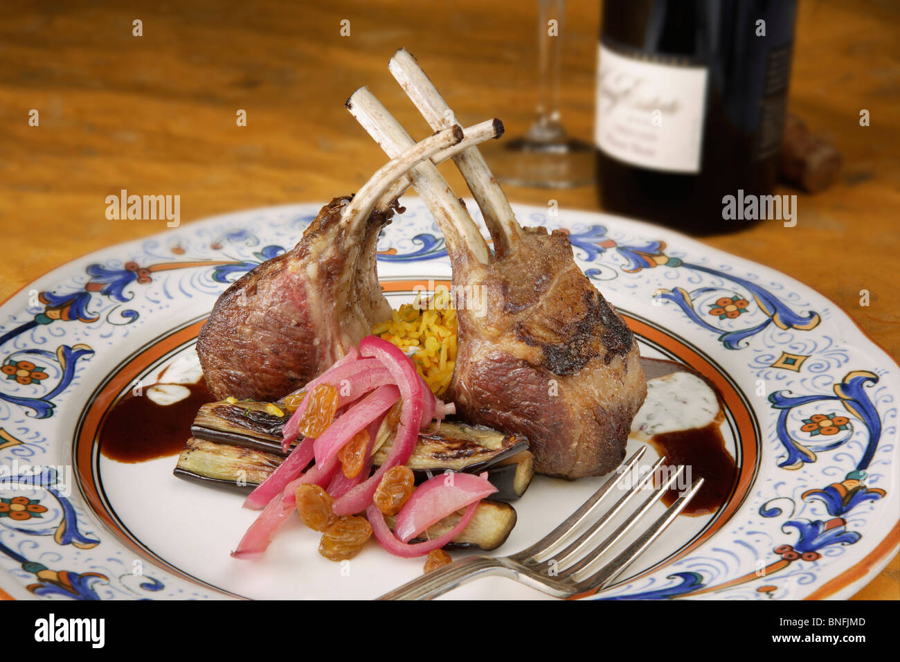 Vegetables for lamb chops hi-res stock photography and images - Alamy