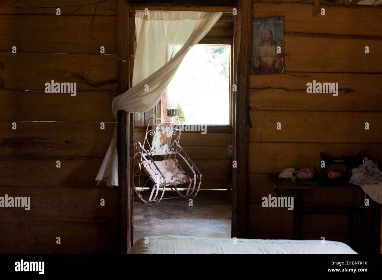 Interior of a traditional Cuban farmhouse, rural Cuba Stock Photo - Alamy