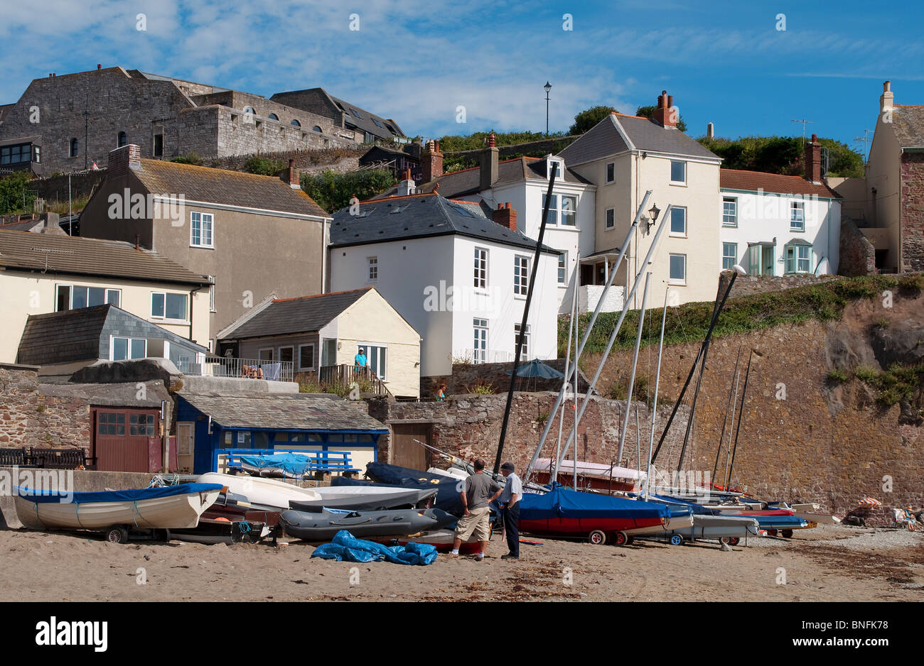 the beach at cawsand in cornwall, uk Stock Photo - Alamy